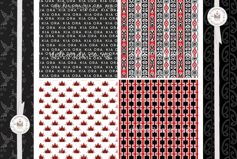 Maori Prints, Maori Papers, Maori Patterns, NZ Patten, Digital ...