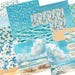 Pacific Islands Digital Paper: Beach Holiday Scrapbook (instant ...