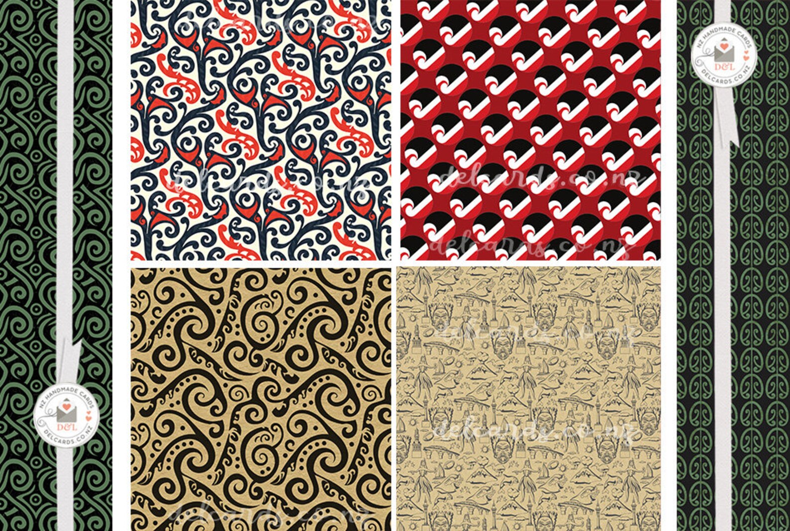 Maori Prints, Maori Papers, Maori Patterns, NZ Patten, Digital ...