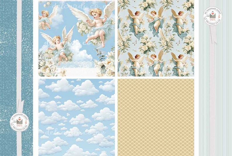 16 Digital Papers, Digital Scrapbooking Paper, Instant Download ...