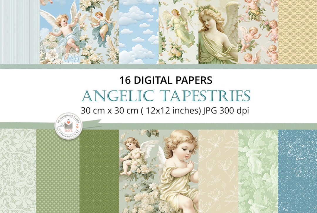 16 Digital Papers, Digital Scrapbooking Paper, Instant Download ...