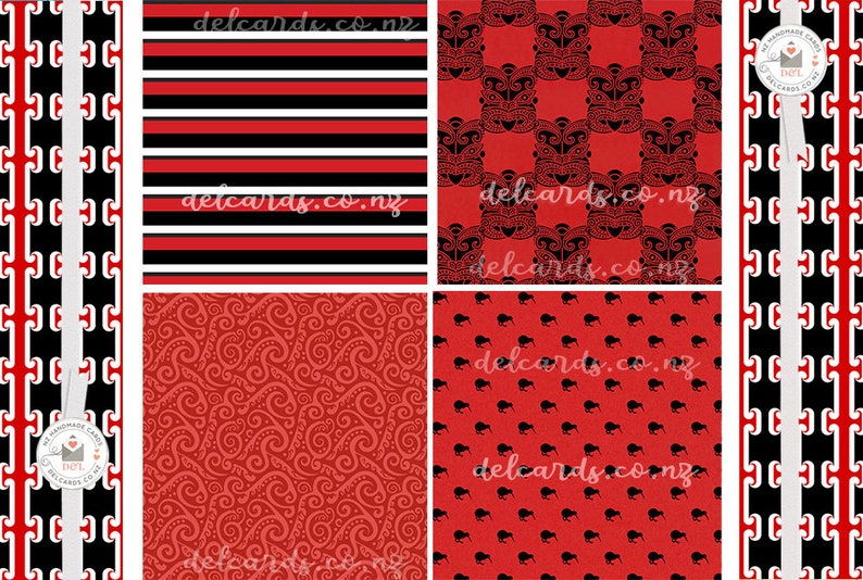 Maori Prints, Maori Papers, Maori Patterns, NZ Patten, Digital ...