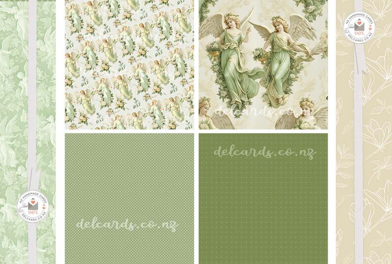 16 Digital Papers, Digital Scrapbooking Paper, Instant Download ...