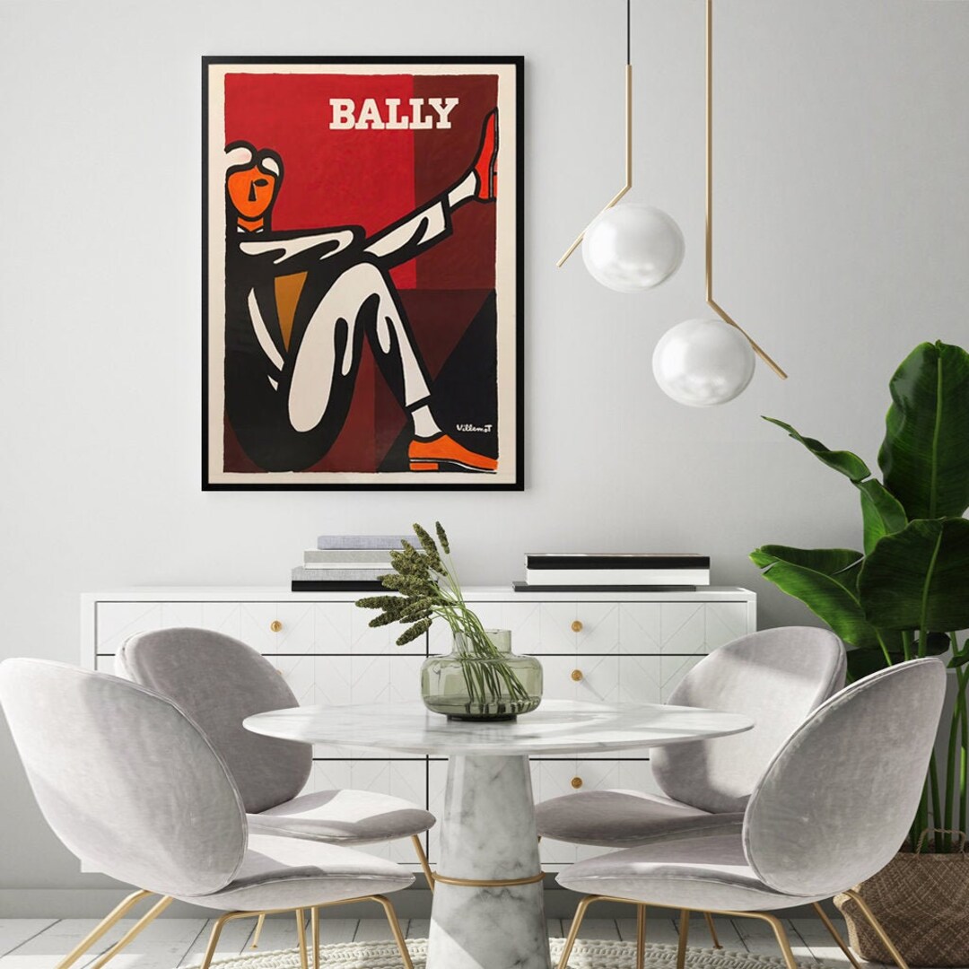 Wall Art Bally Man by Villemot Canvas Prints Poster Prints Home Hanging ...