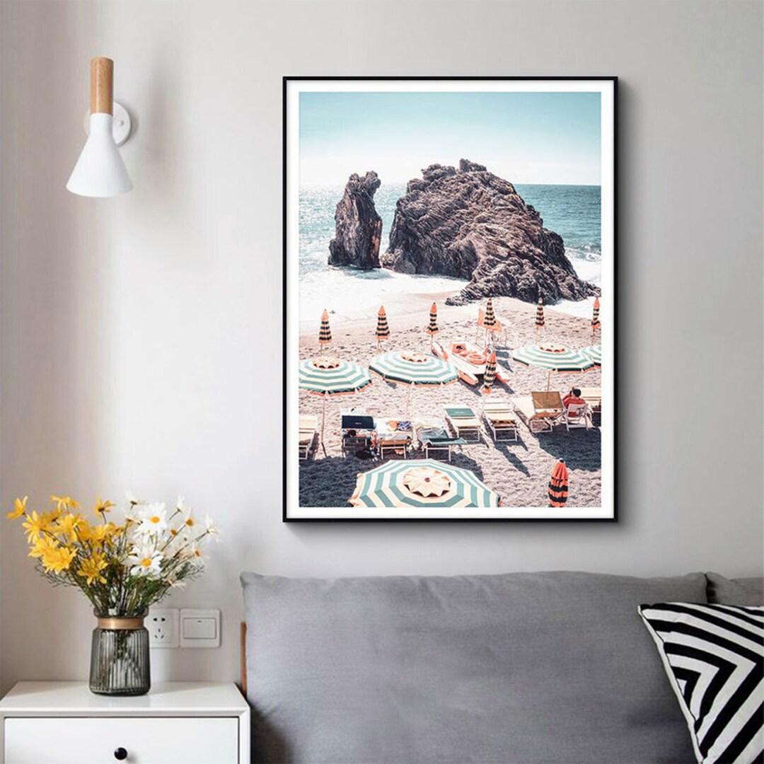 Wall Art Prints Capri Beach Italia Europe Seaside Prints Poster Prints ...