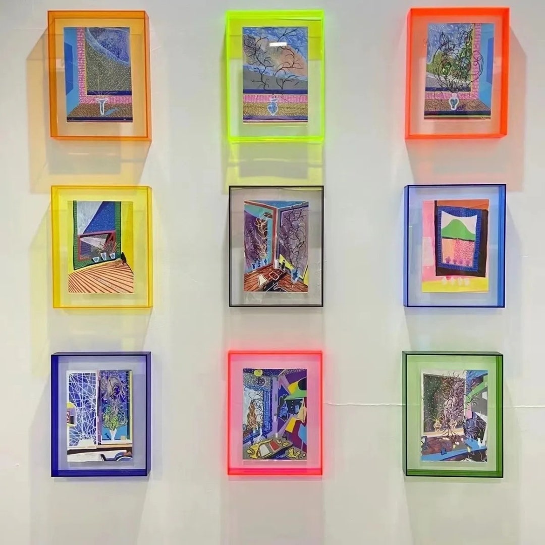 Colorful Acrylic Picture Photo Frame, Box With Double-sided Display ...