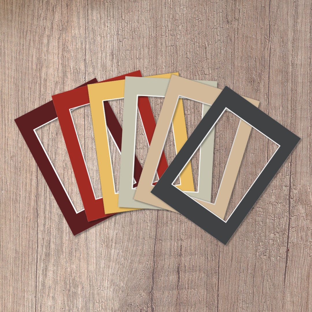 Custom Mat Board With Window, Pre Cut Picture Mat, Colored Mount Board ...