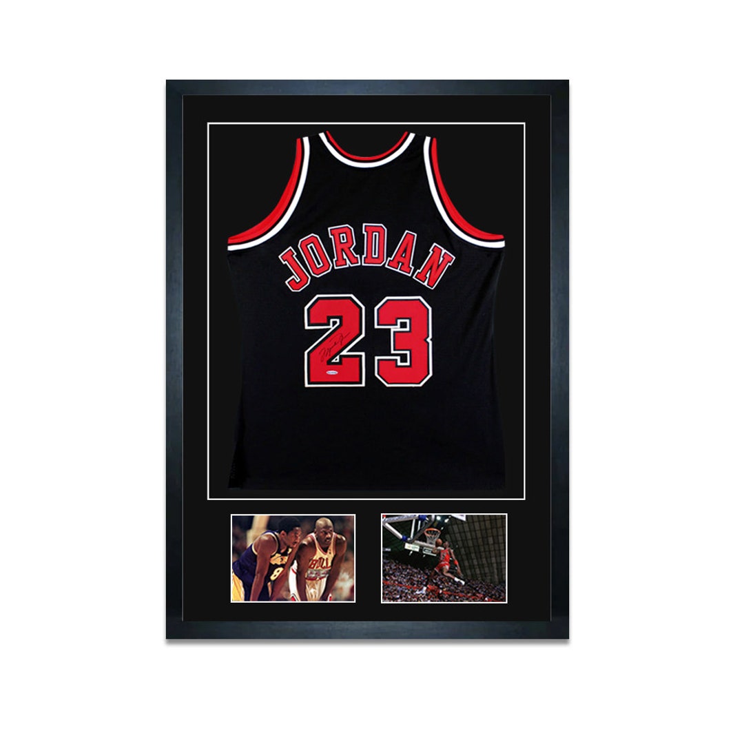 Custom Jersey Frame With Two Picture Windows, Handmade Jersey Display ...