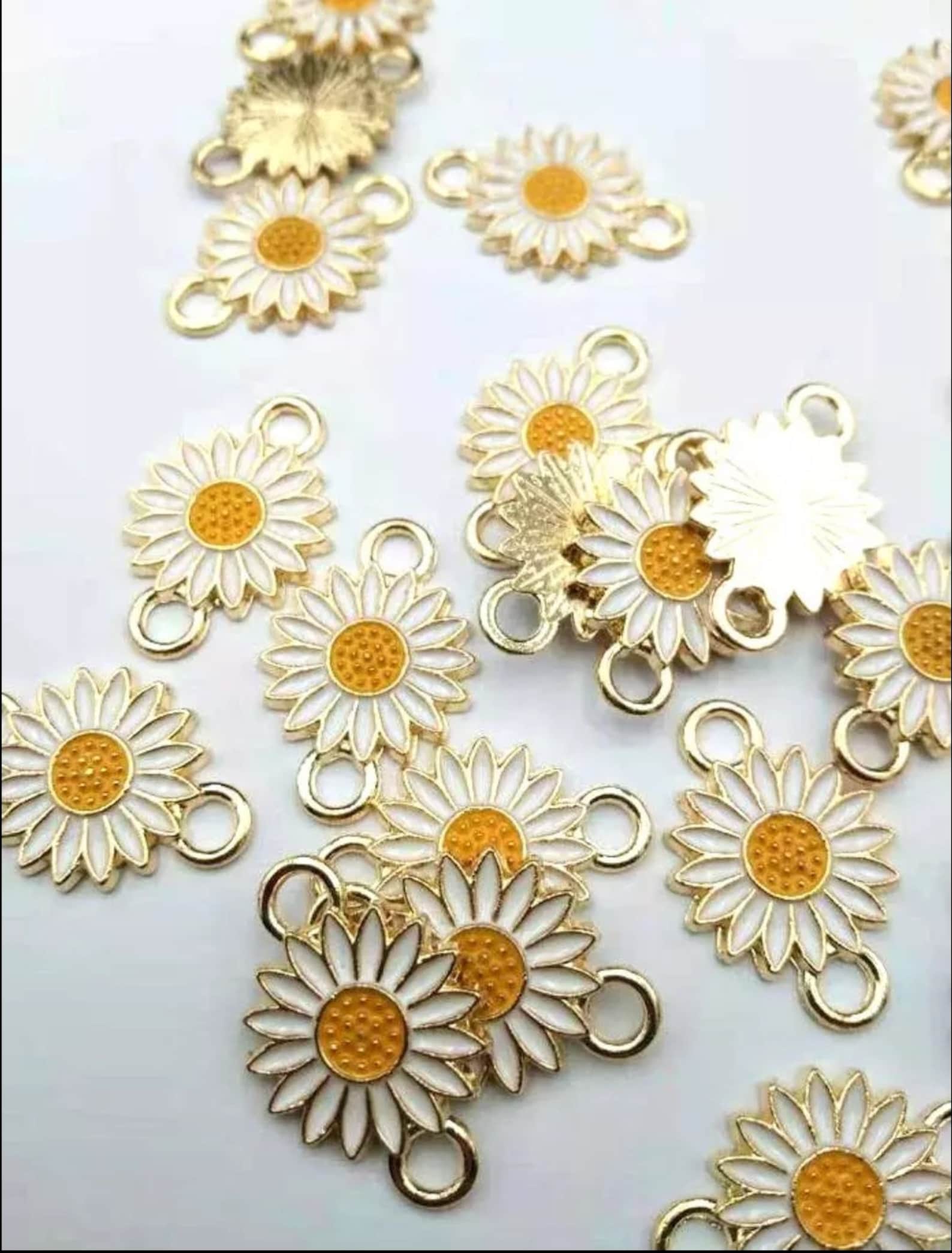 10pcs Sunflower Charm Sunflower Charm Bulk Sunflower Charms | Etsy