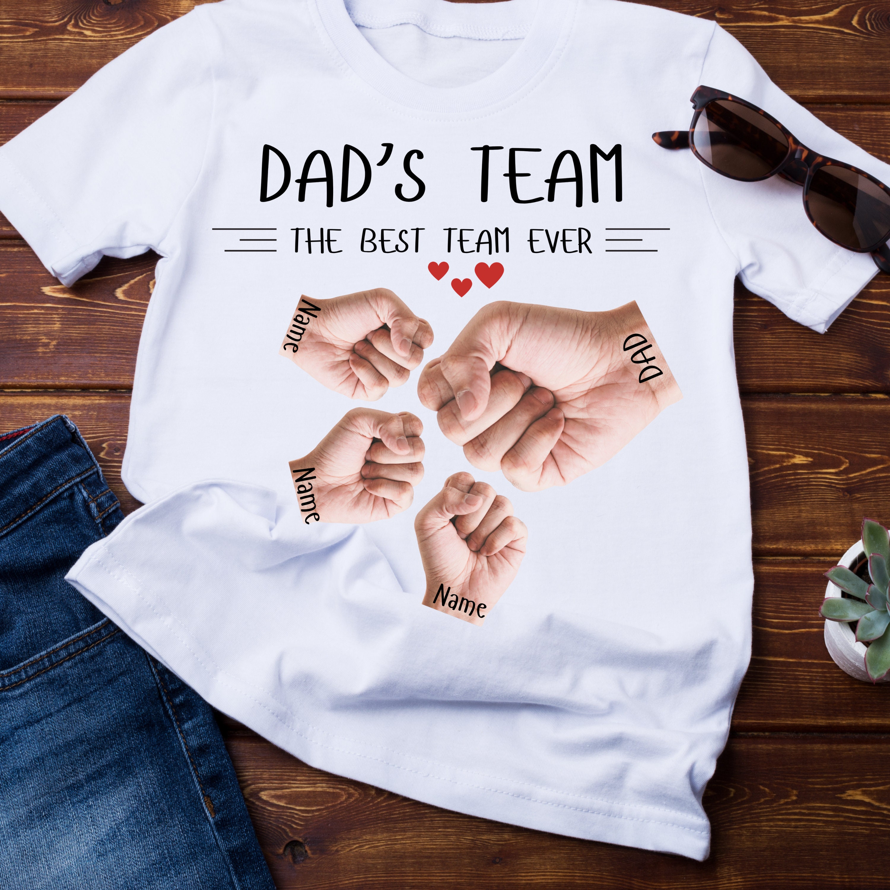 Personalized "dad's Team Best Team" to PNG, SVG, Custom Name Png, Svg ...