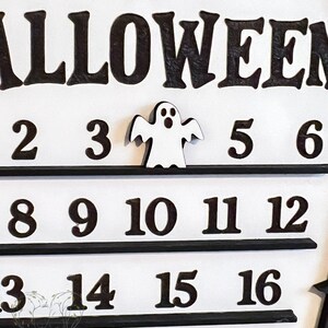 Spooky Halloween Countdown Ghost, Coffin, Pumpkin, Bats, Witch ...