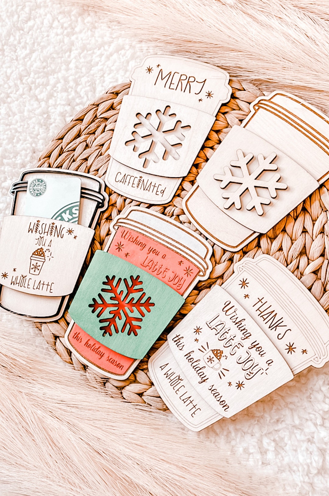 Coffee Gift Card Holder, Holiday Gift Card Holder, Christmas Coffee ...