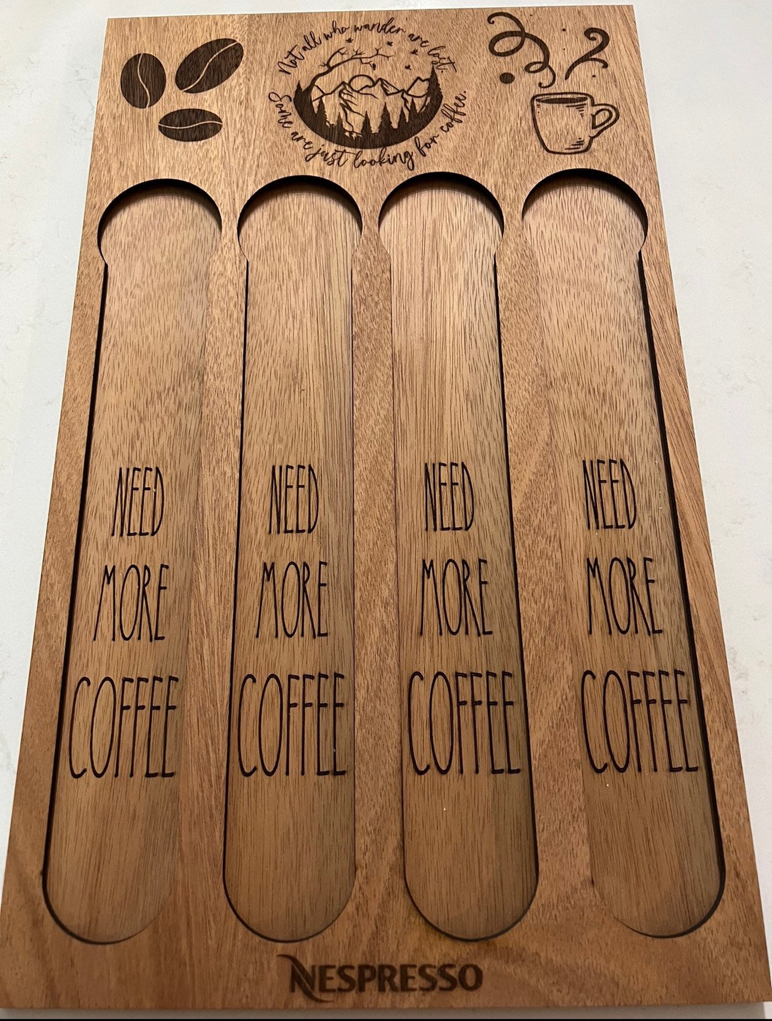 Custom Vertuo Coffee Pod Holder/wooden Nespresso Vertuo Pod - Etsy