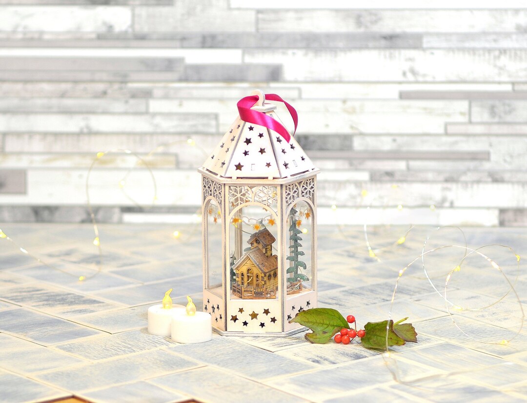 Light up Christmas Lantern, Christmas Decor, Farmhouse Christmas Decor ...