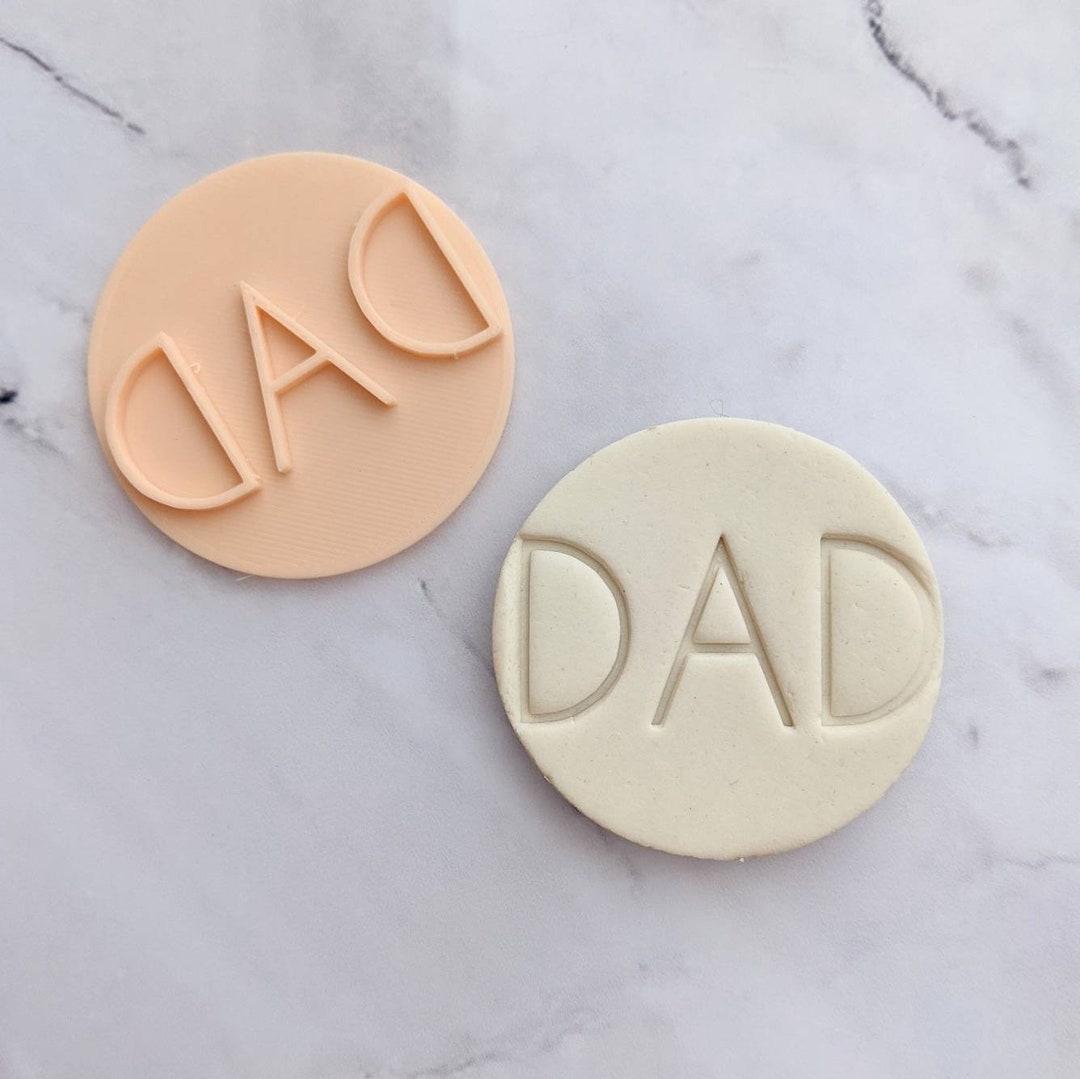 DAD - Simple - Father's Day - Cookie Stamp Embosser - Etsy