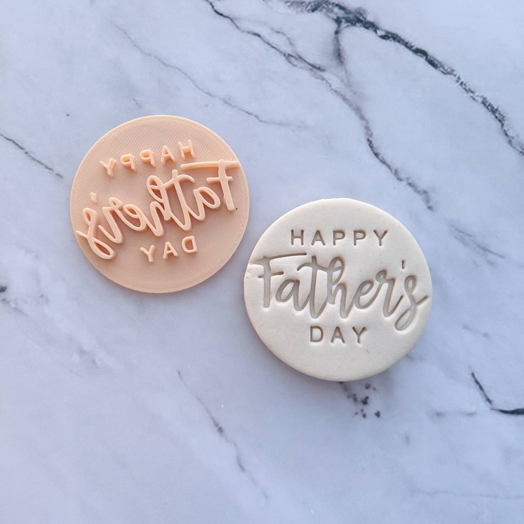 Happy Father's Day - Dad - Daddy - Cookie Stamp Embosser - Etsy