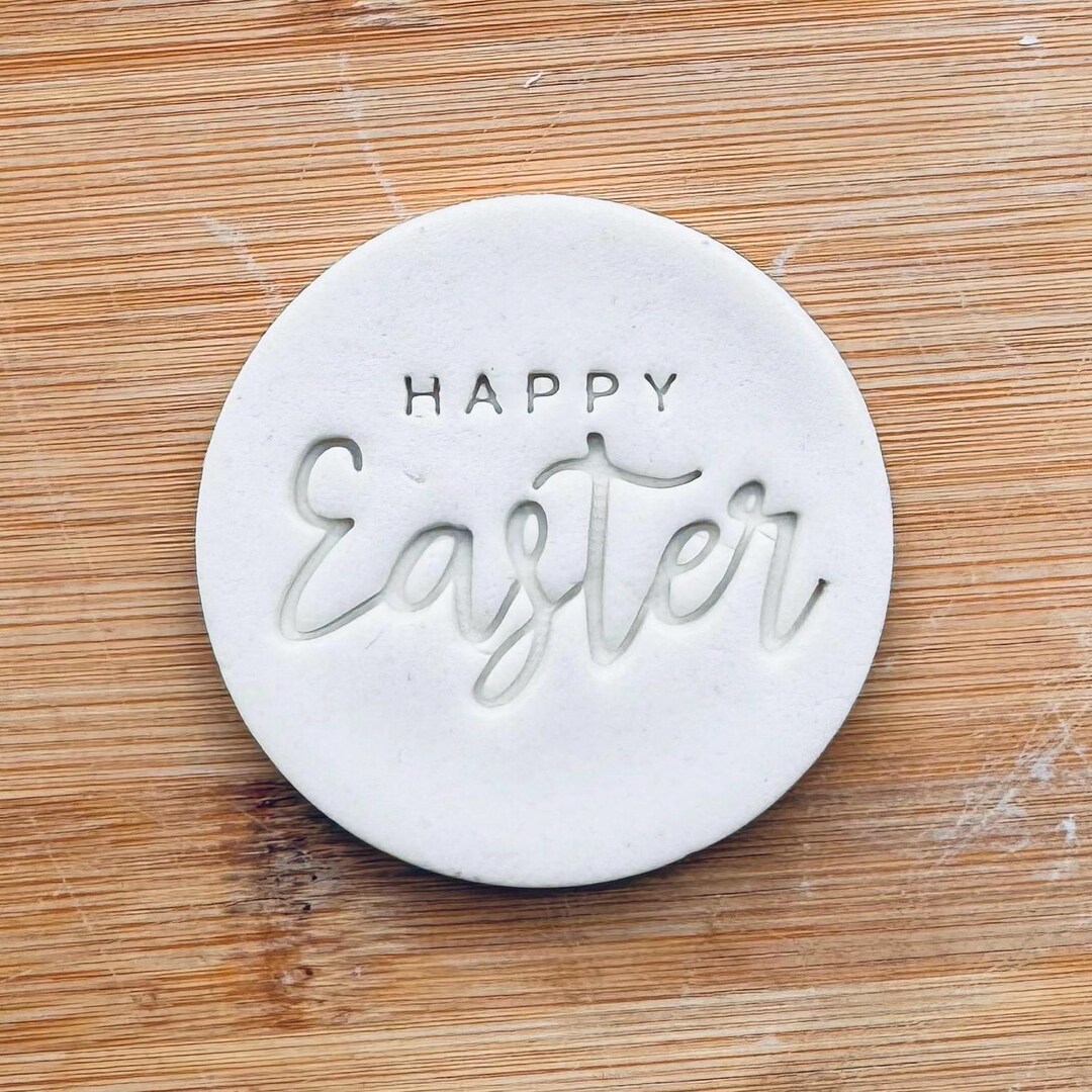Happy Easter - Cookie Stamp Embosser - Etsy