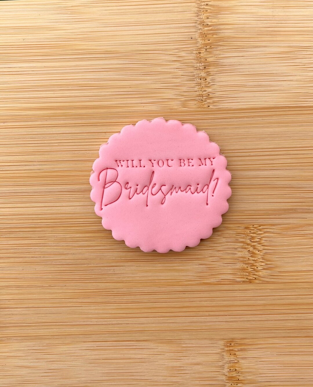 Will You Be My Bridesmaid Dainty Simplistic Hen Do Biscuit DIY Party ...