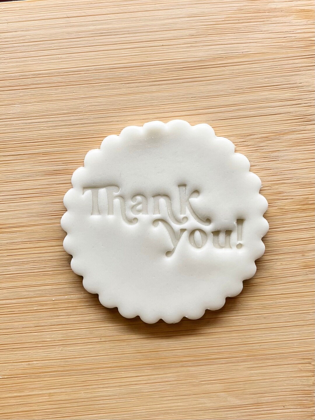 Thank You Sans Font Fondant Cookie Biscuit Stamp Embosser Party Favours ...
