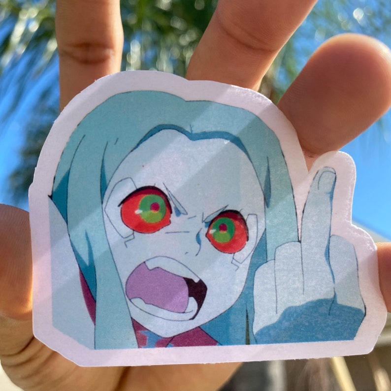 Cyberpunk Edgerunner Rebecca Middle Finger Sticker - Etsy
