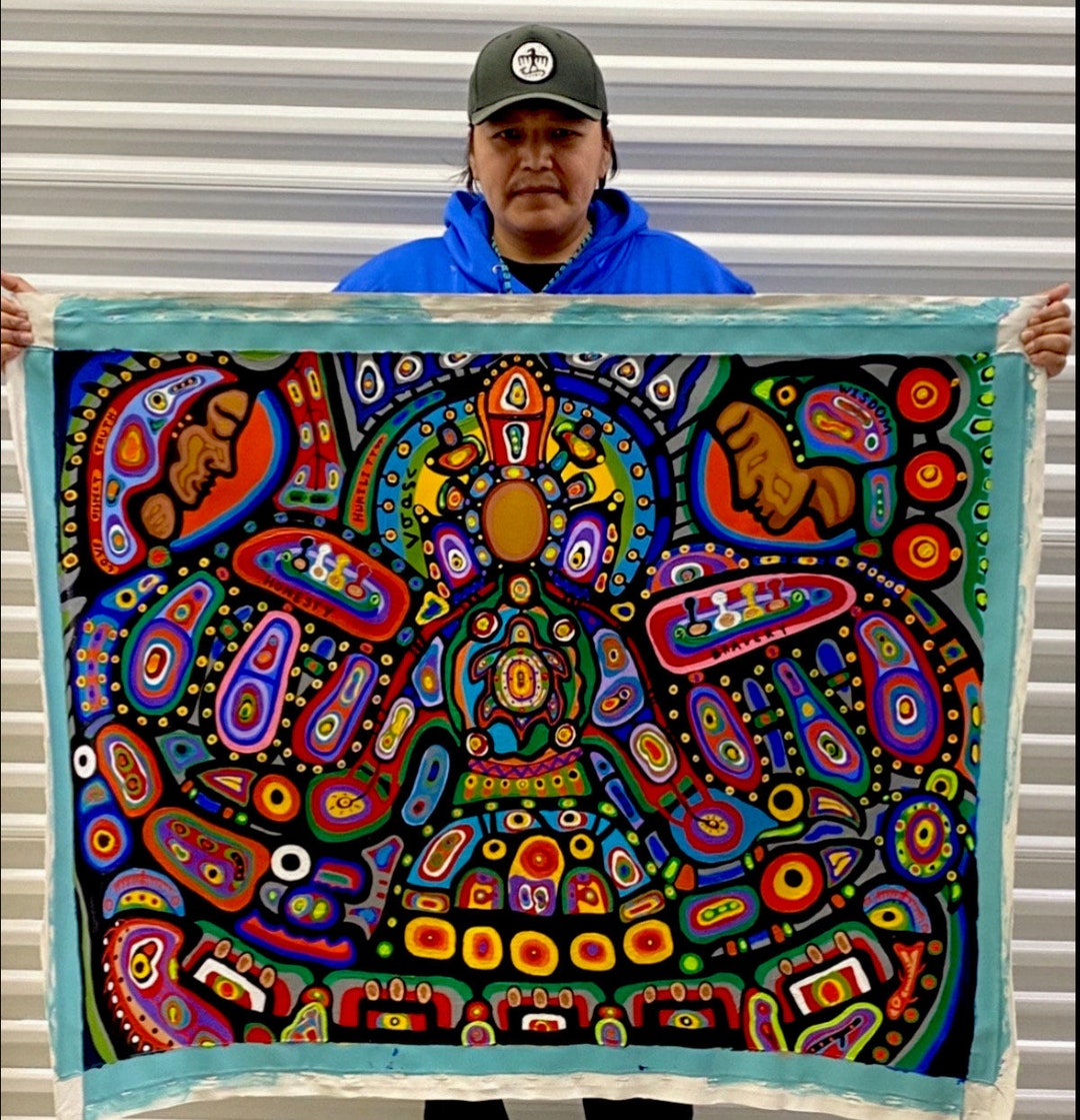 Flourish Anishinaabe Art Generation Family Theme Indigenous Artwork ...