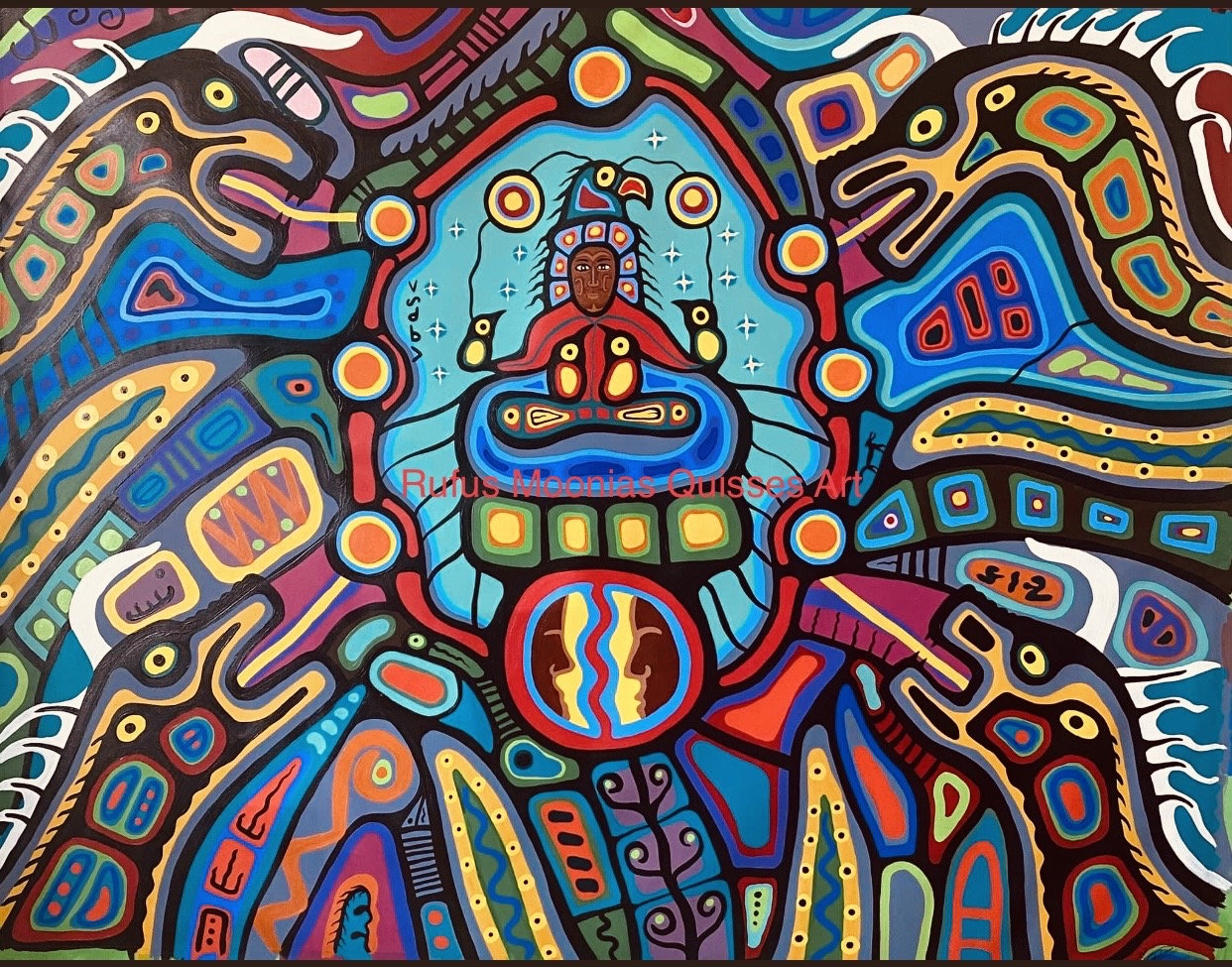 Peace and Unity Anishinaabe Indigenous Native Art Spiritual Healing ...