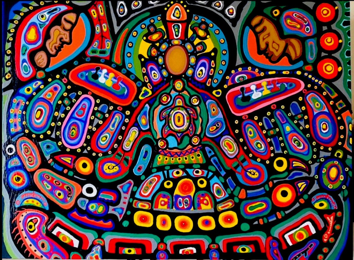 Flourish Anishinaabe Art Generation Family Theme Indigenous Artwork ...