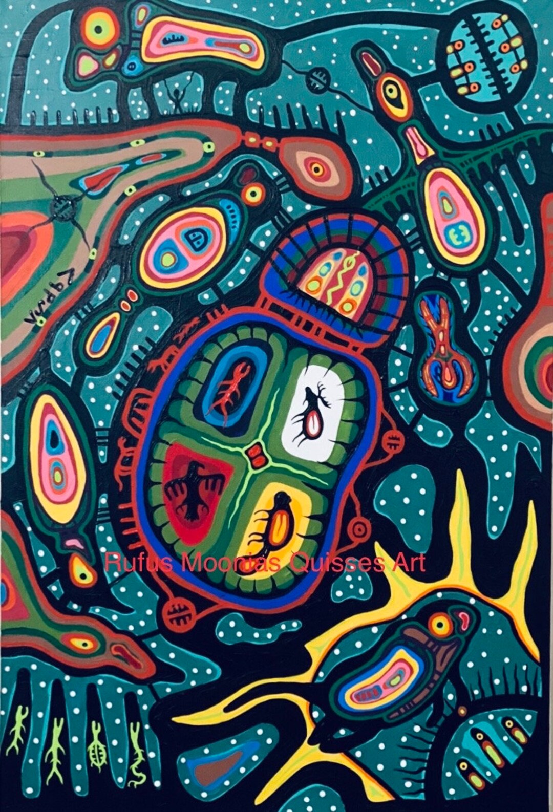 The Creation Story Original Piece of Art by Ojibway Anishinaabe Artist ...