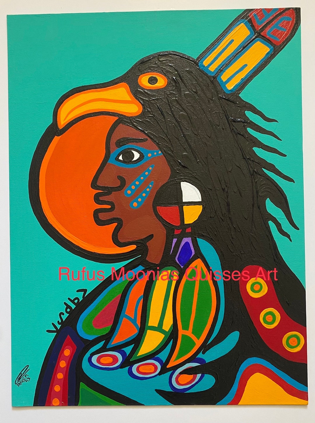 Hope Anishinaabe Man Art First Nation Indigenous Artist - Etsy