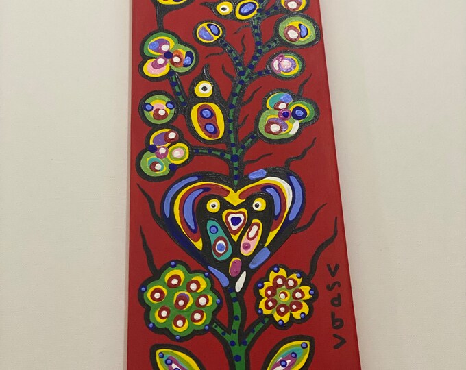 Flores With Lovebirds Anishinaabe Ojibwe Artwork Painting original - Etsy