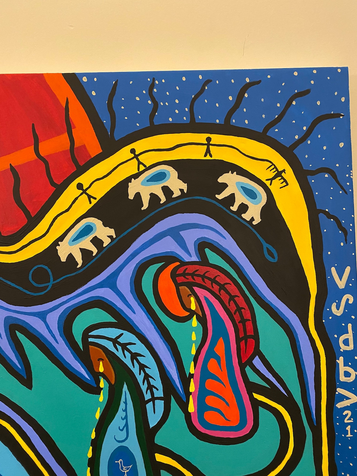 First Nation Oji-Cree Aboriginal Indigenous Native Art Rufus | Etsy