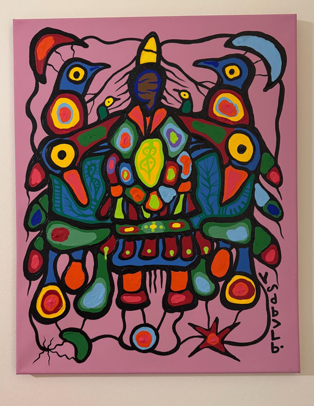 Princess Original Piece of Art Ojibway Anishinaabe Artist Rufus Moonias ...