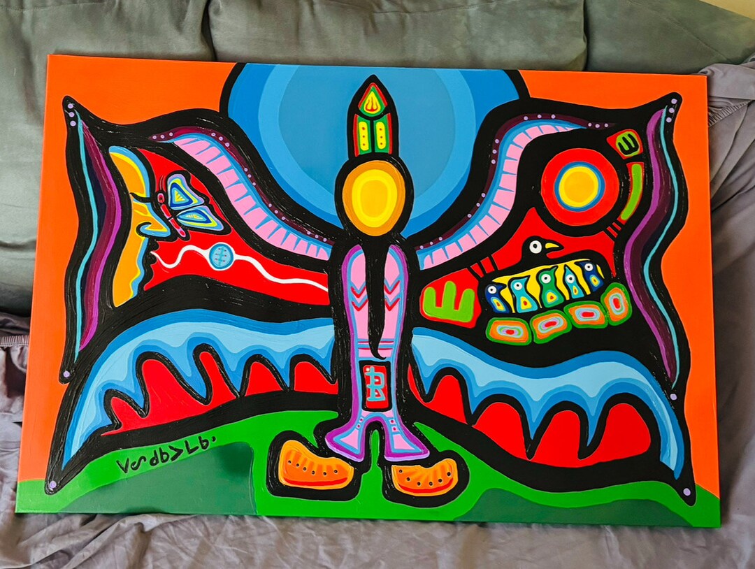 Butterfly Women Original Piece of Art by Ojibway Anishinaabe Artist ...