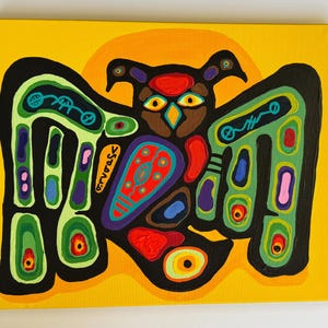 Owl Original Piece of Art by Ojibway Anishinaabe Artist Stand Alone ...