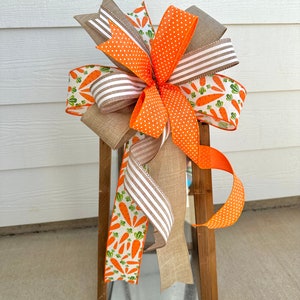 Easter Wreath Bow, Bow for Easter Wreath, Spring Wreath Bow, Door Hanger Bow, Easter Lantern Bow ...