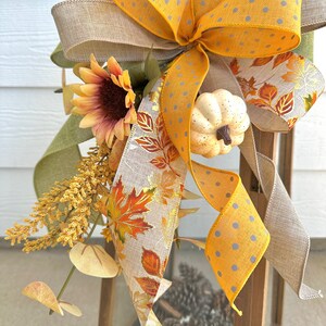 Fall Lantern Swag, Fall Lantern Topper, Sunflower Lantern Swag, Fall ...