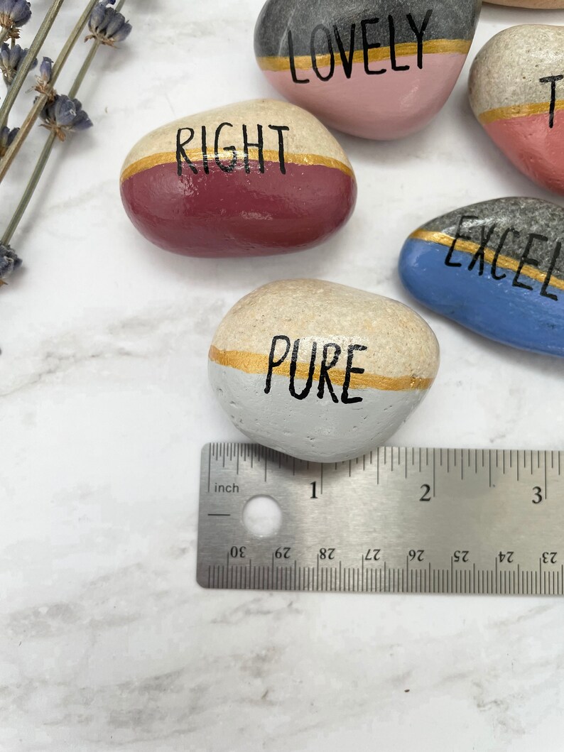 Encouraging Words Painted Rocks Inspirational Painted Rocks | Etsy