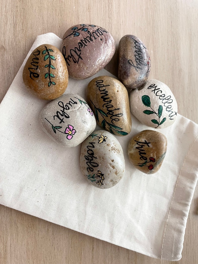 Encouraging Words Painted Rocks, Inspirational, Holidays, Hosting Gifts ...