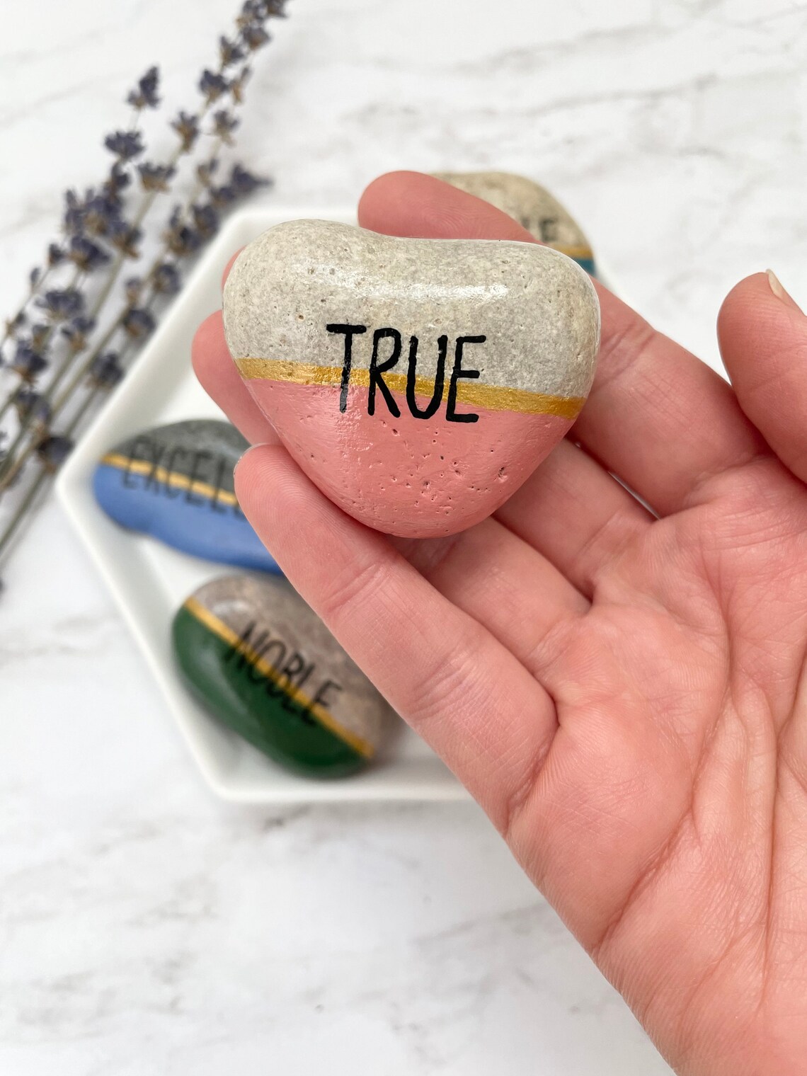 Encouraging Words Painted Rocks Inspirational Painted Rocks | Etsy