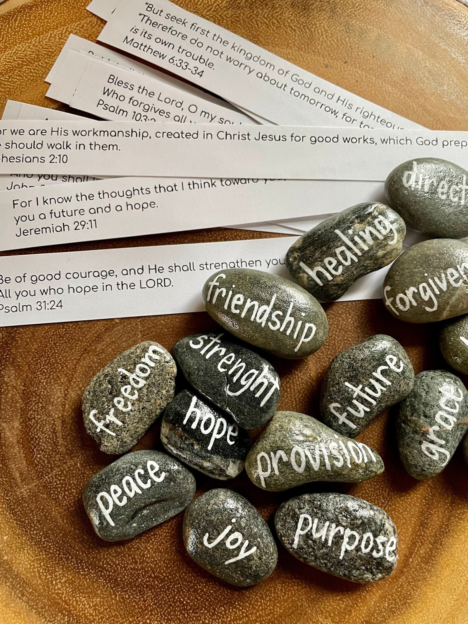 Promises of God Mental Health Painted Rocks Gifts for Her Gifts ...