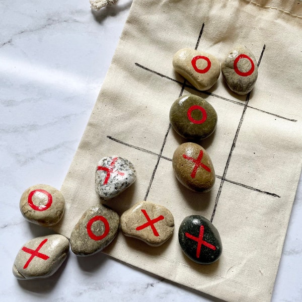 Rock Tic Tac Toe - Etsy