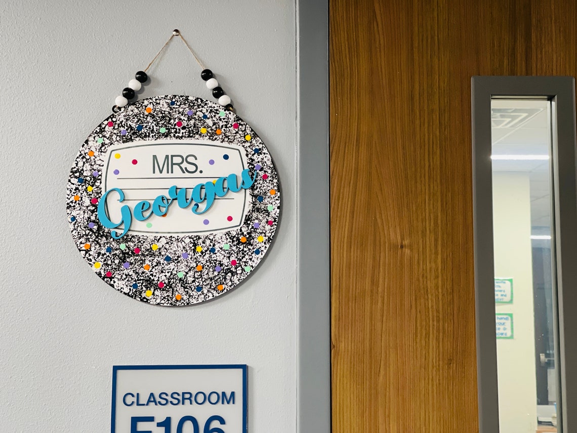 Composition Notebook Shaped Classroom Door Sign - Etsy