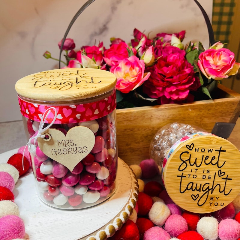 Custom Teacher Candy Jar - Etsy
