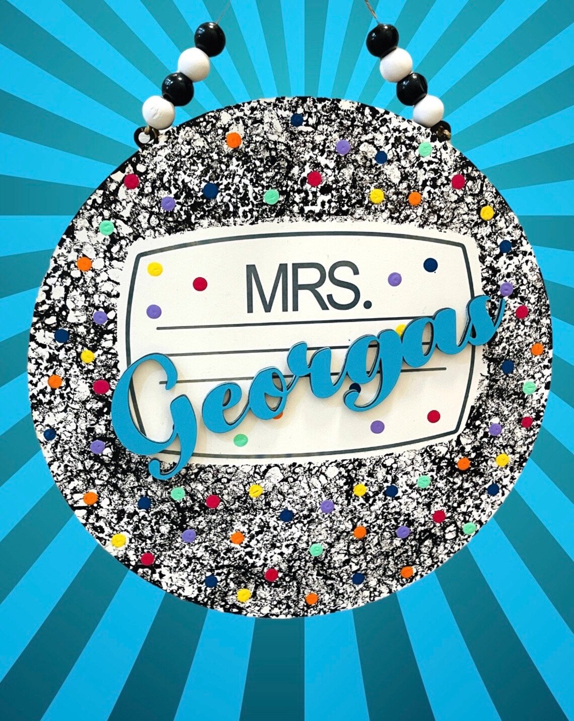 Composition Notebook Shaped Classroom Door Sign - Etsy