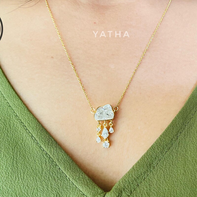 Rain Necklace - Etsy
