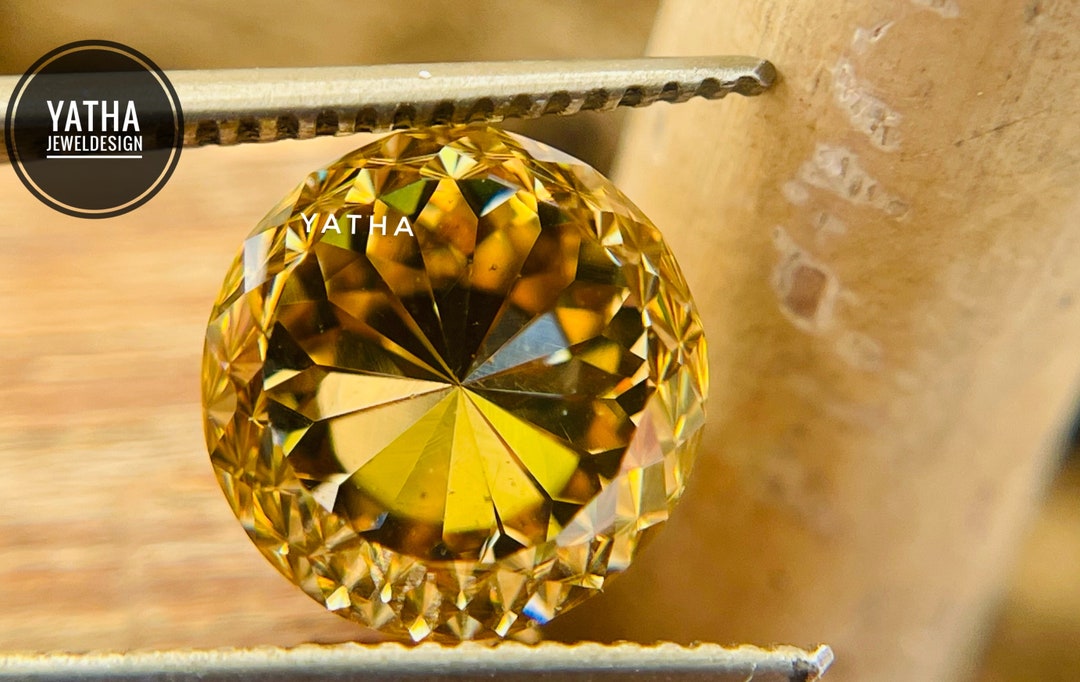 Antique 7 to 12 MM Golden Color Angel Cut Loose Moissanite for ...