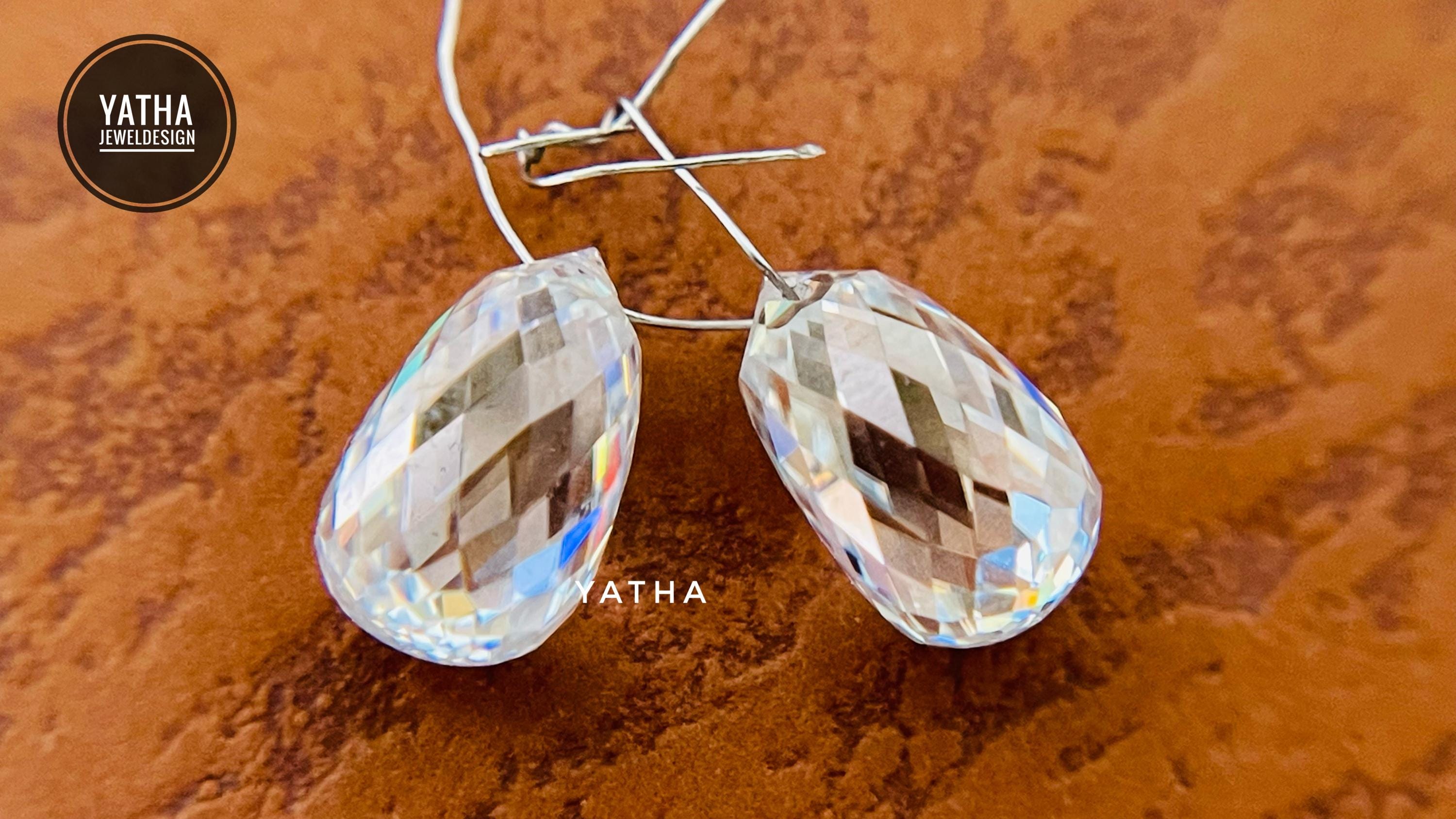Moissanite Best Manual Cut 9.25*6.50mm 3.0ct White Color Briolette ...