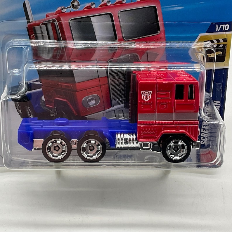 Hot Wheels Optimus Prime Diecast Model: Transformers Screen Time ...