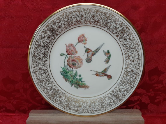 Rufous Hummingbirds Boehm's Birds Collector Plate | Etsy