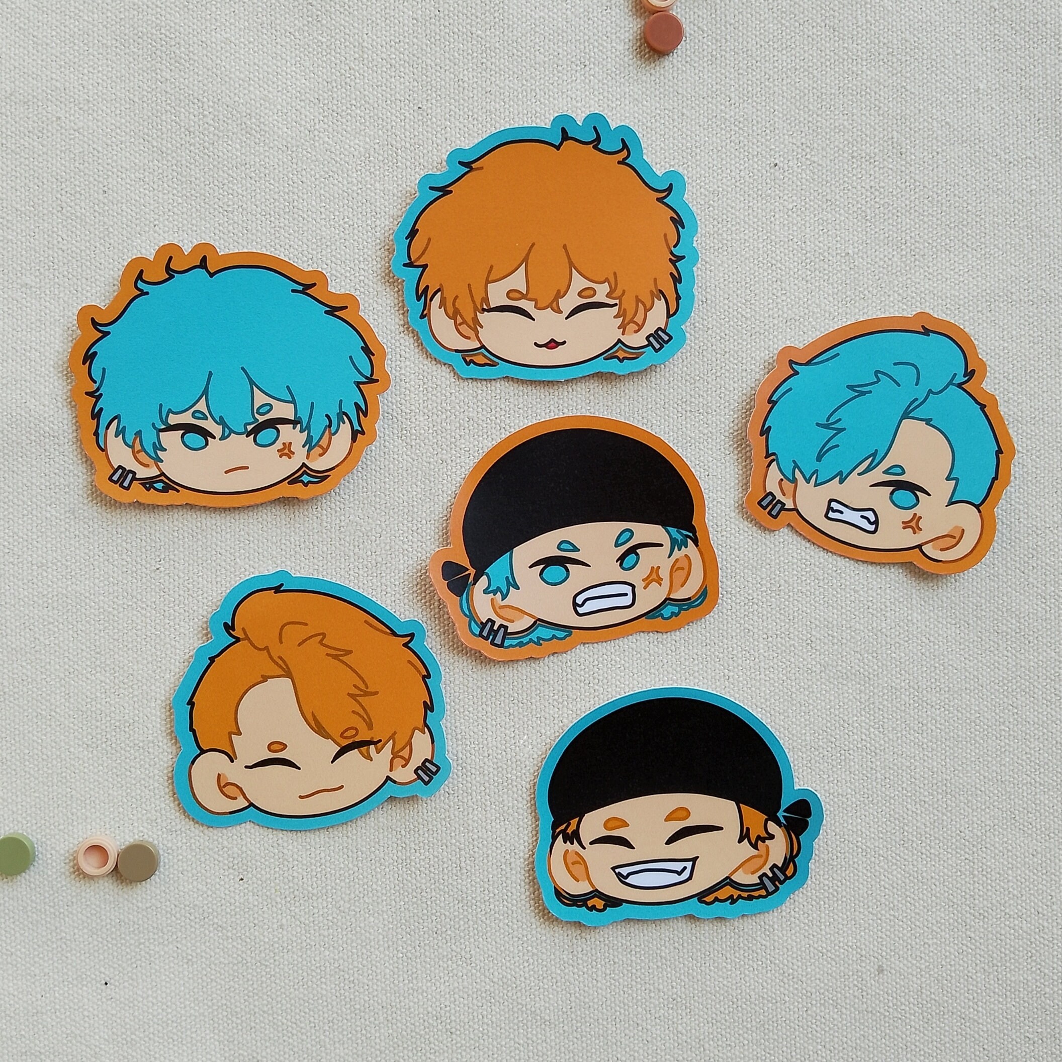 Smol Kawata / Haitani / Akashis Sticker Set Vinyl Sticker Decorative ...